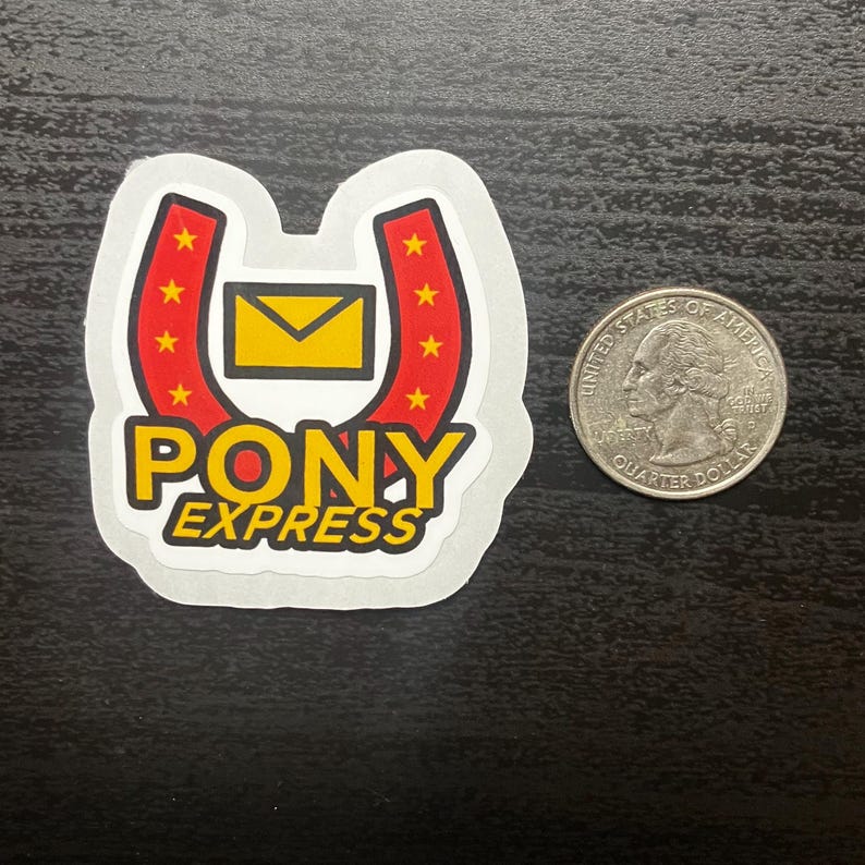 Mouthwashing Pony Express Logo Sticker - Etsy