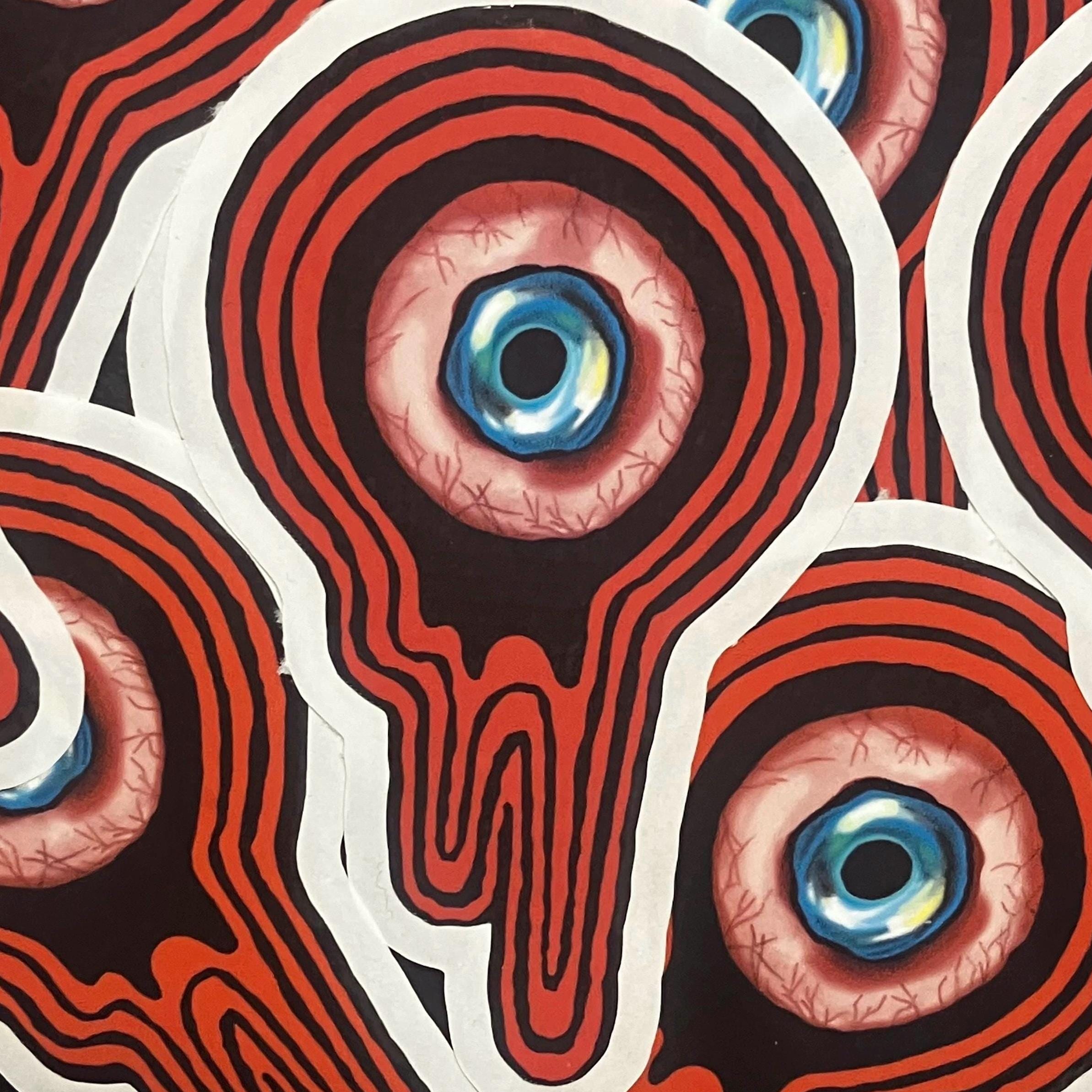 Mouthwashing Eyeball Logo Sticker - Etsy