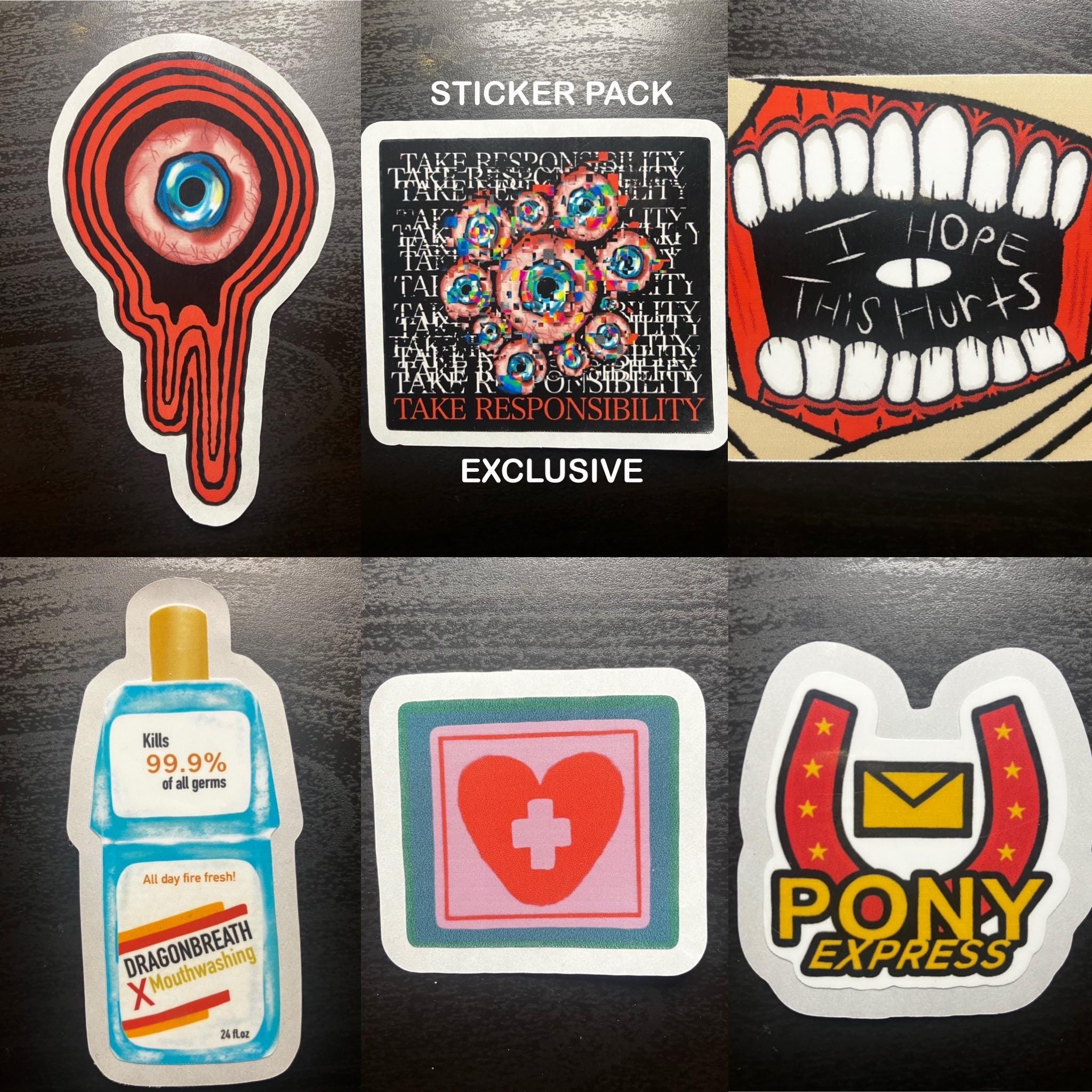 Mouthwashing Sticker Packs - Etsy