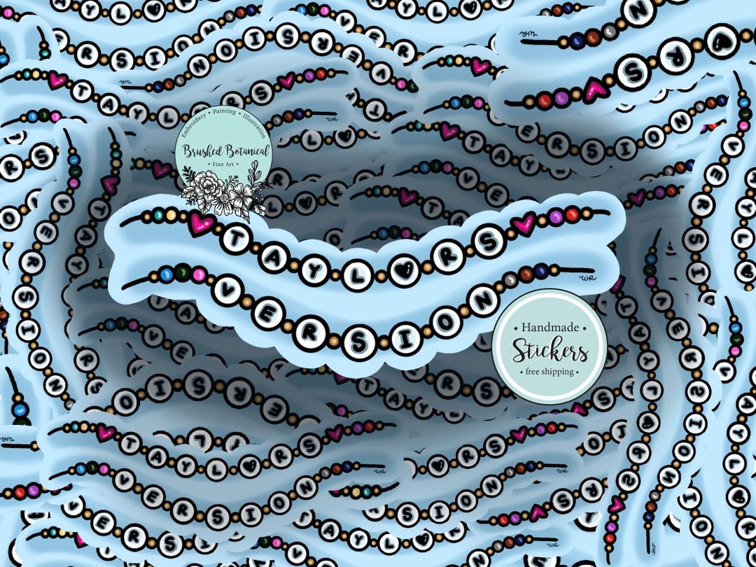 Friendship Bracelet Music Sticker - Etsy