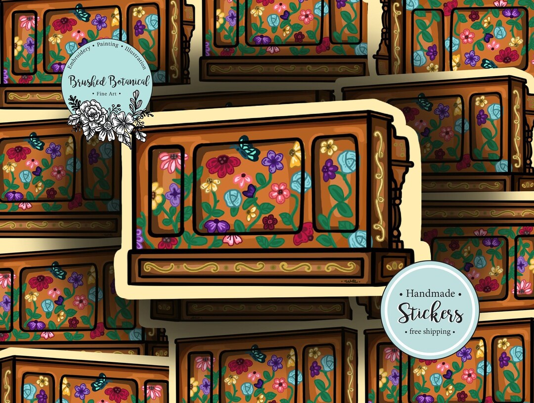 Floral Piano Music Sticker - Etsy