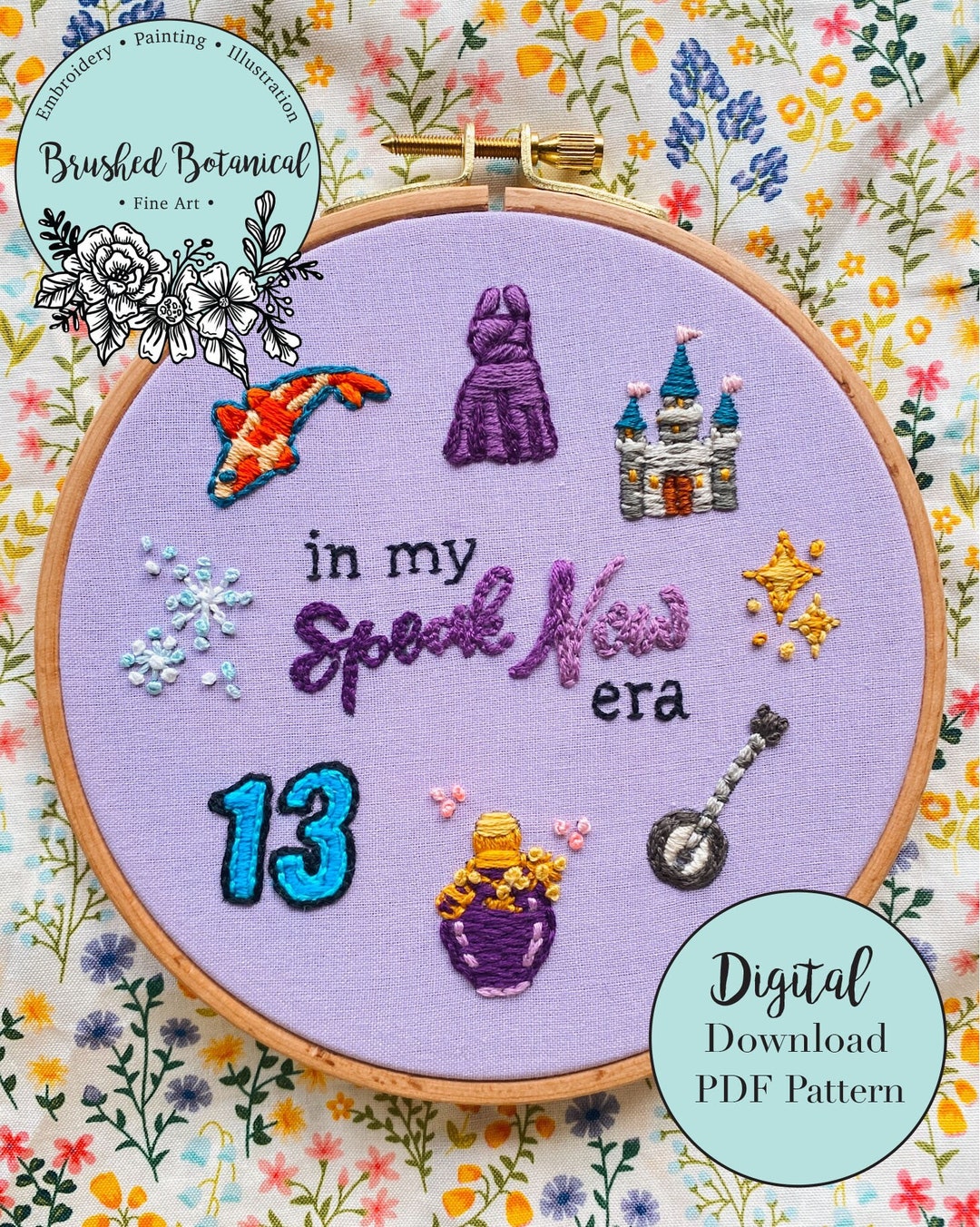 Taylor Swift speak Now Era Embroidery PDF Pattern - Etsy