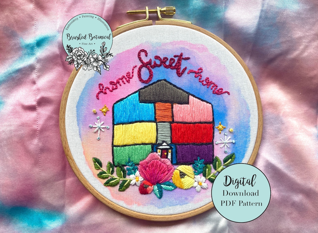 Taylor Swift Floral Lover House Inspired Embroidery PDF Pattern - Etsy