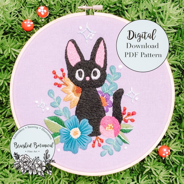 Totoro Embroidery Pattern - Etsy