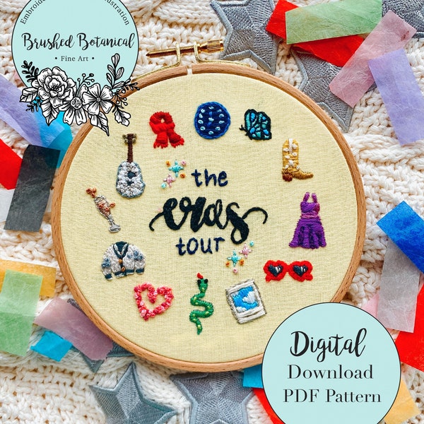 Eras Tour Embroidery - Etsy