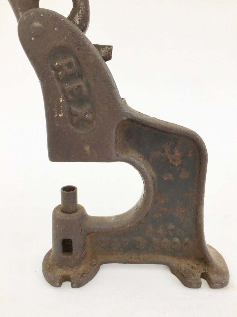 Antique Rex Rivet Press Punch Tool Cast Iron 27 Grommet | Etsy