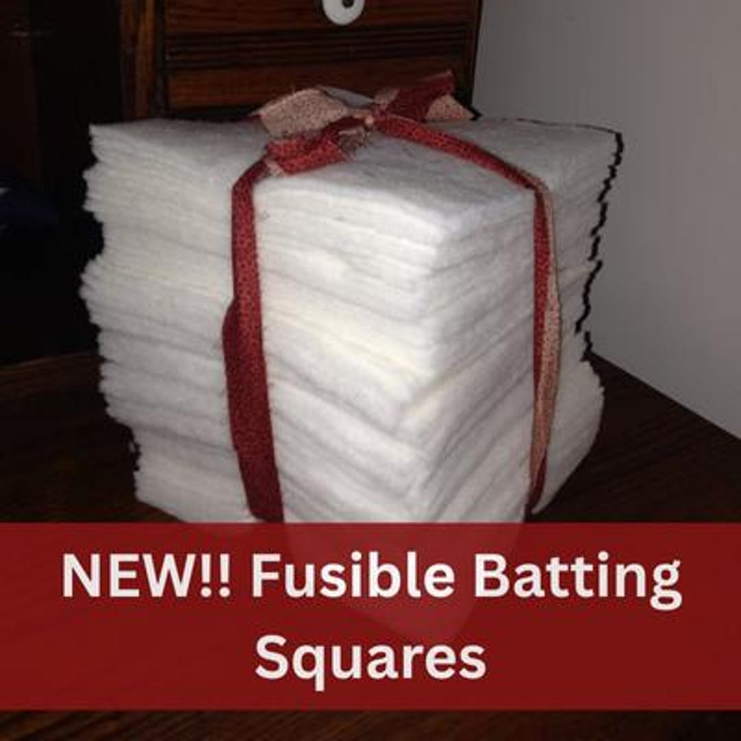NEW! Fusible Batting Squares: 4" Pre-cut Batting Squares Hobbs Heirloom ...