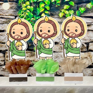 San Judas Tadeo Bautizo | Saint Jude Centerpiece Decoration | Saint ...