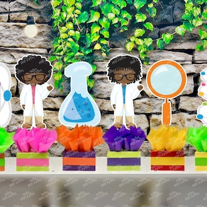 Science Birthday Theme Centerpiece Decoration | Science Party | Science ...