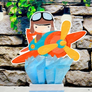 Pilot Baby Shower Theme | Airplane Watercolor Baby Shower | Vintage ...