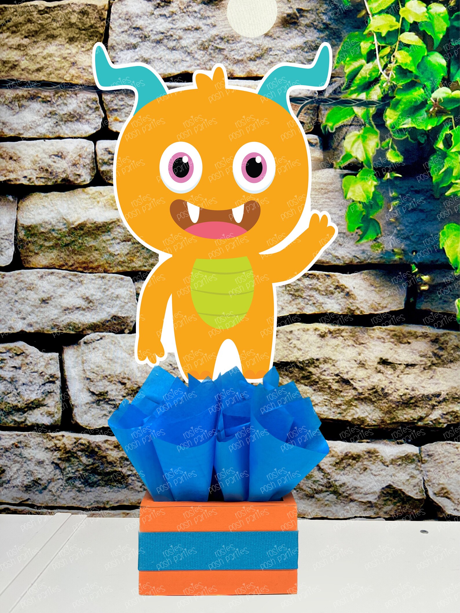 Monster Birthday Centerpieces Little Monsters Cute Birthday Party Wood ...