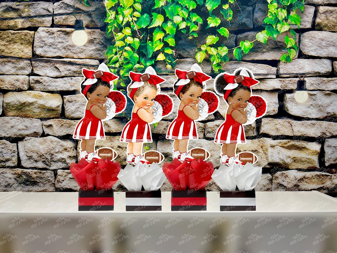 Football Cheerleader Baby Shower | Cheer Birthday Theme | Cheerleader ...