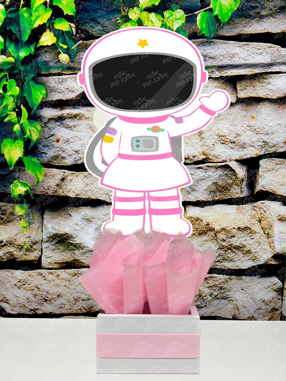 Outer Space Blast off Centerpiece Decoration Rocket Ship Outer Planets ...