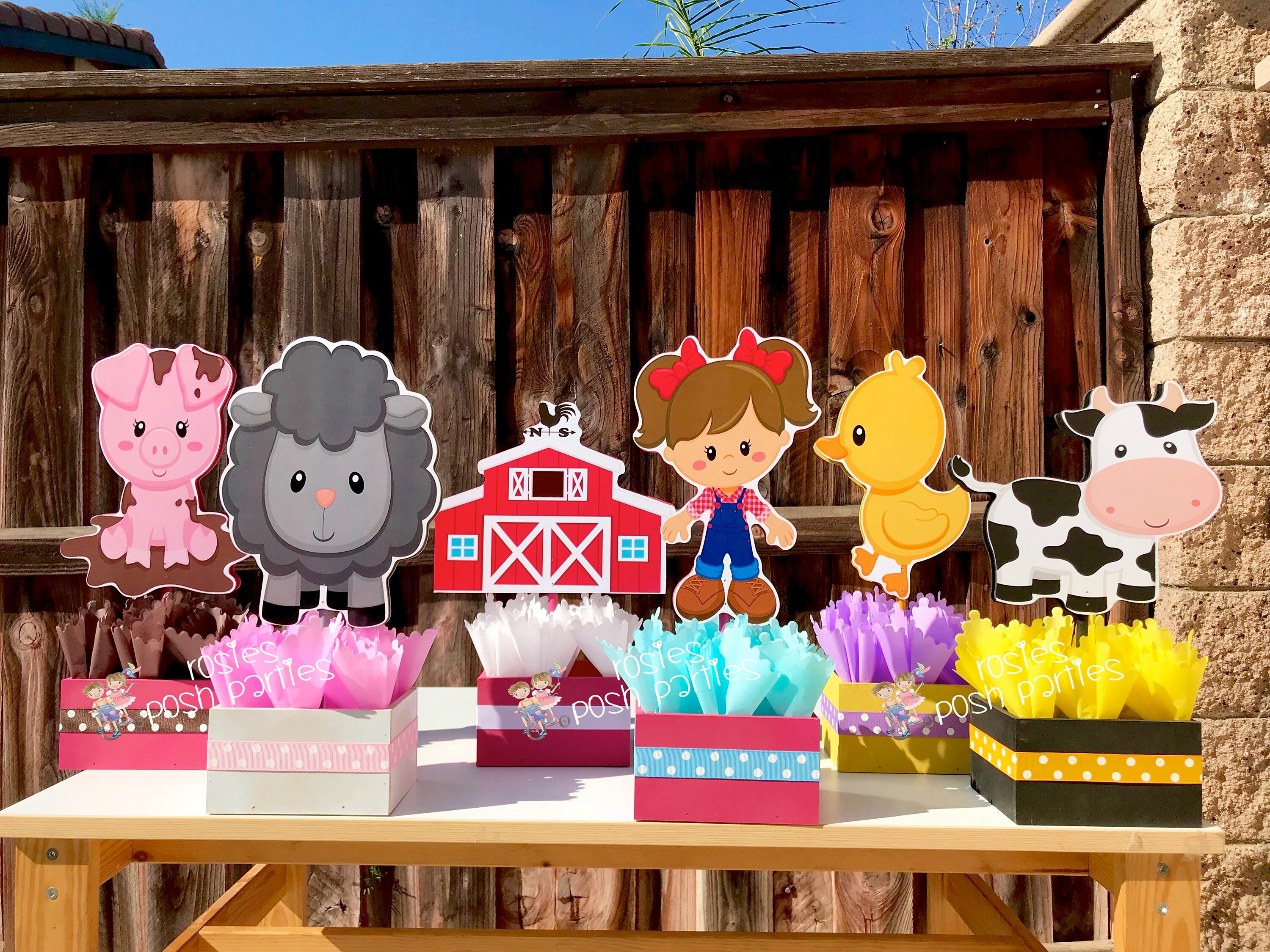 Pink Farm Theme Girl Farm Birthday Pink Farm Party Farm | Etsy