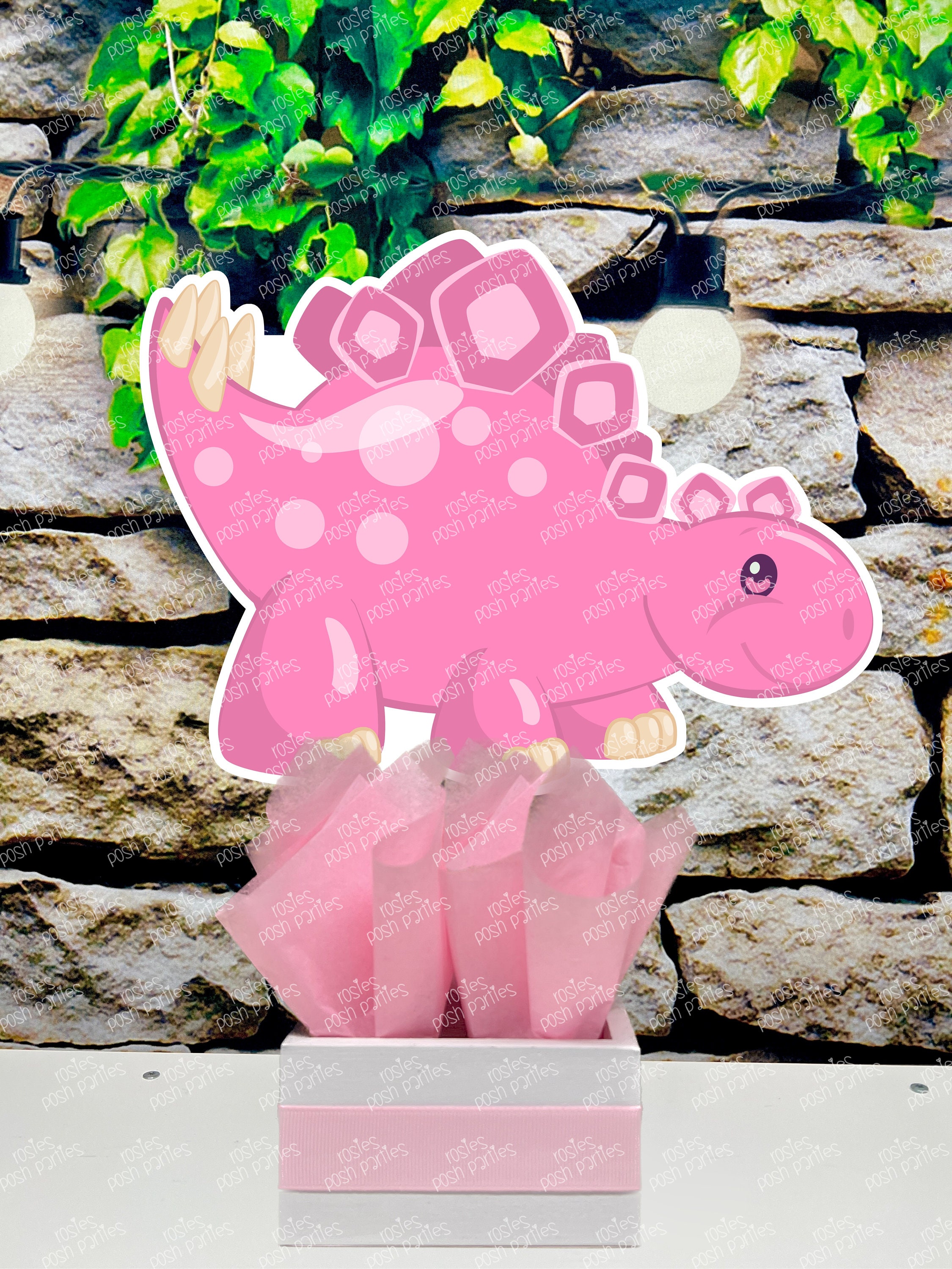 Pink Dinosaur Theme | Girl Dinosaur Birthday | Dinosaur Centerpiece ...