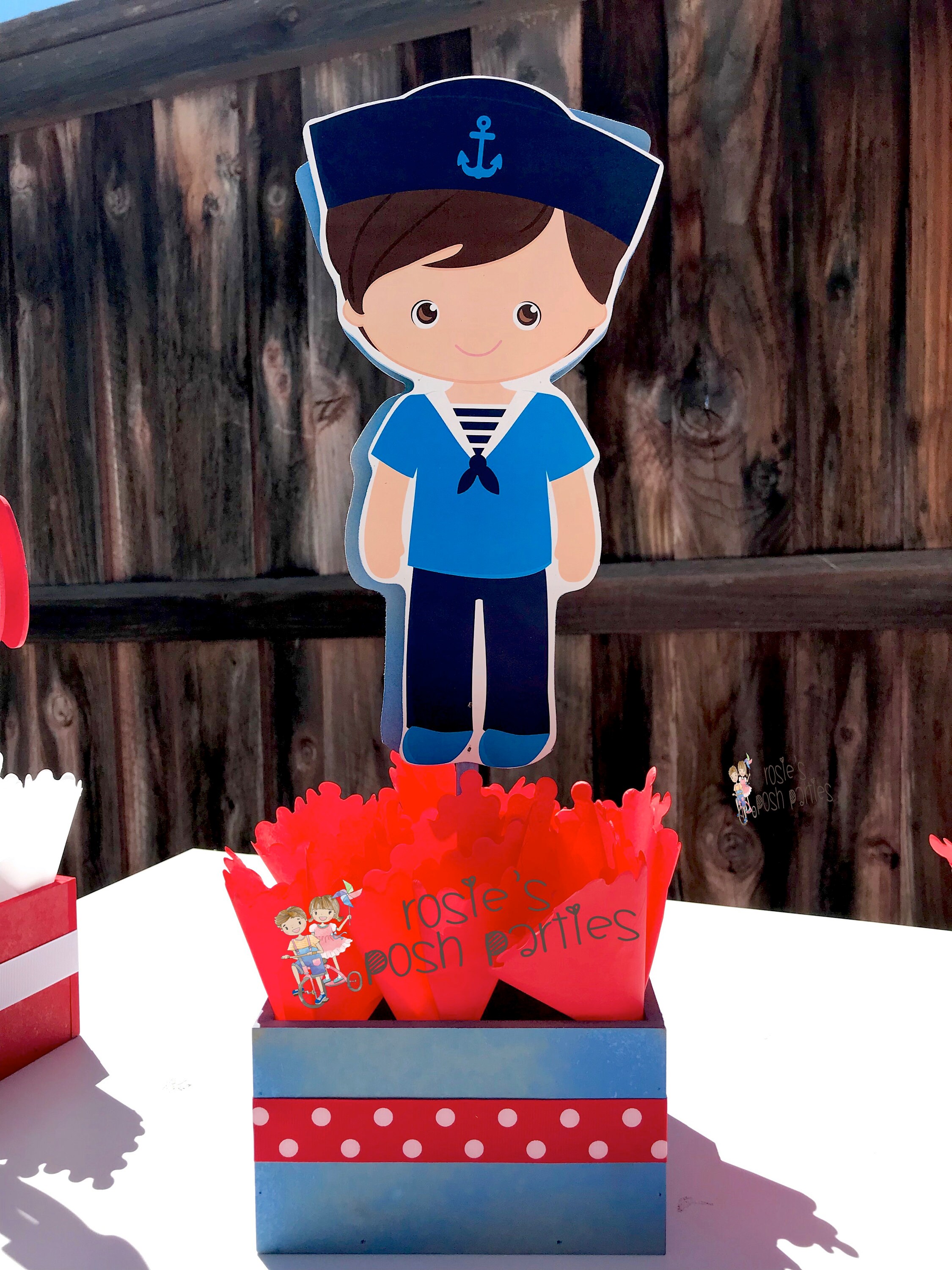 Nautical Boy Baby Shower Nautical Birthday Centerpiece for | Etsy