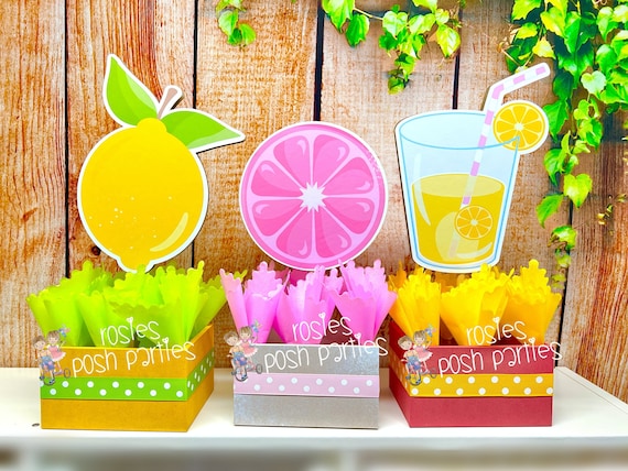 Pink Lemonade Theme | Lemonade Theme Centerpiece Decoration | Pink ...