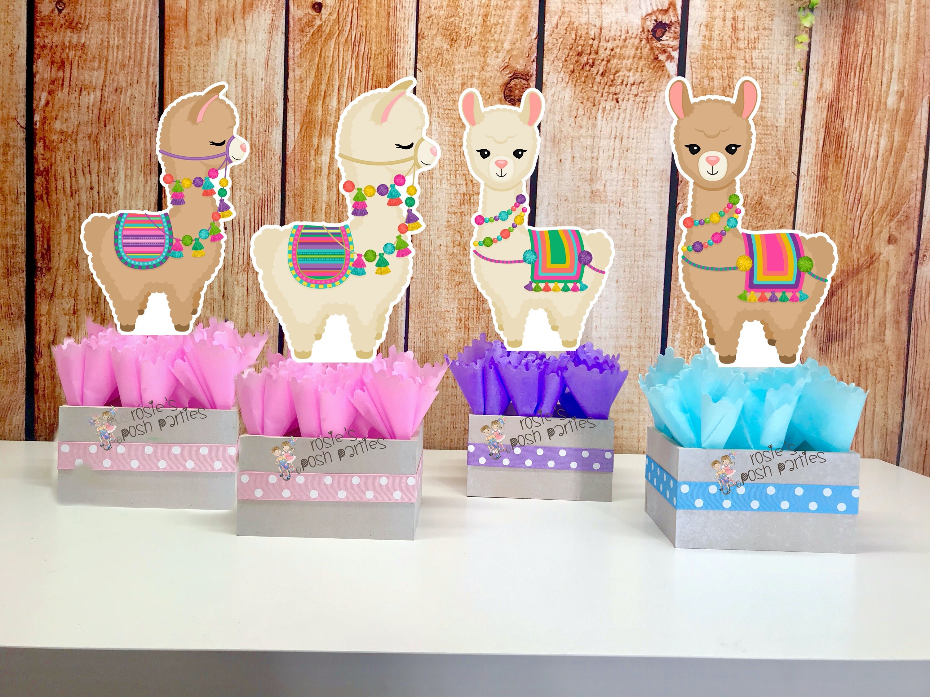 Llama Birthday Theme Centerpiece Decoration Llama Theme - Etsy