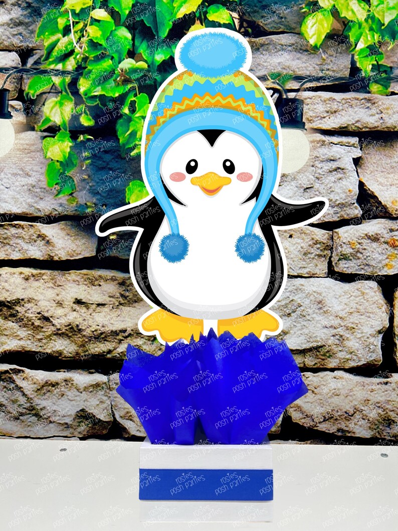Penguin Birthday Theme | Winter Wonderland Centerpieces | Penguin Theme ...