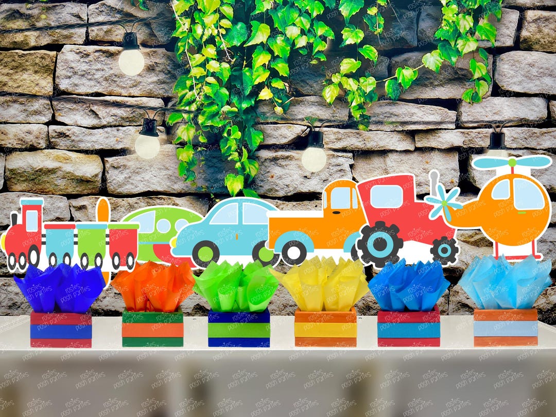 Transportation Birthday Theme | Transportation Party Decoration | Truck ...