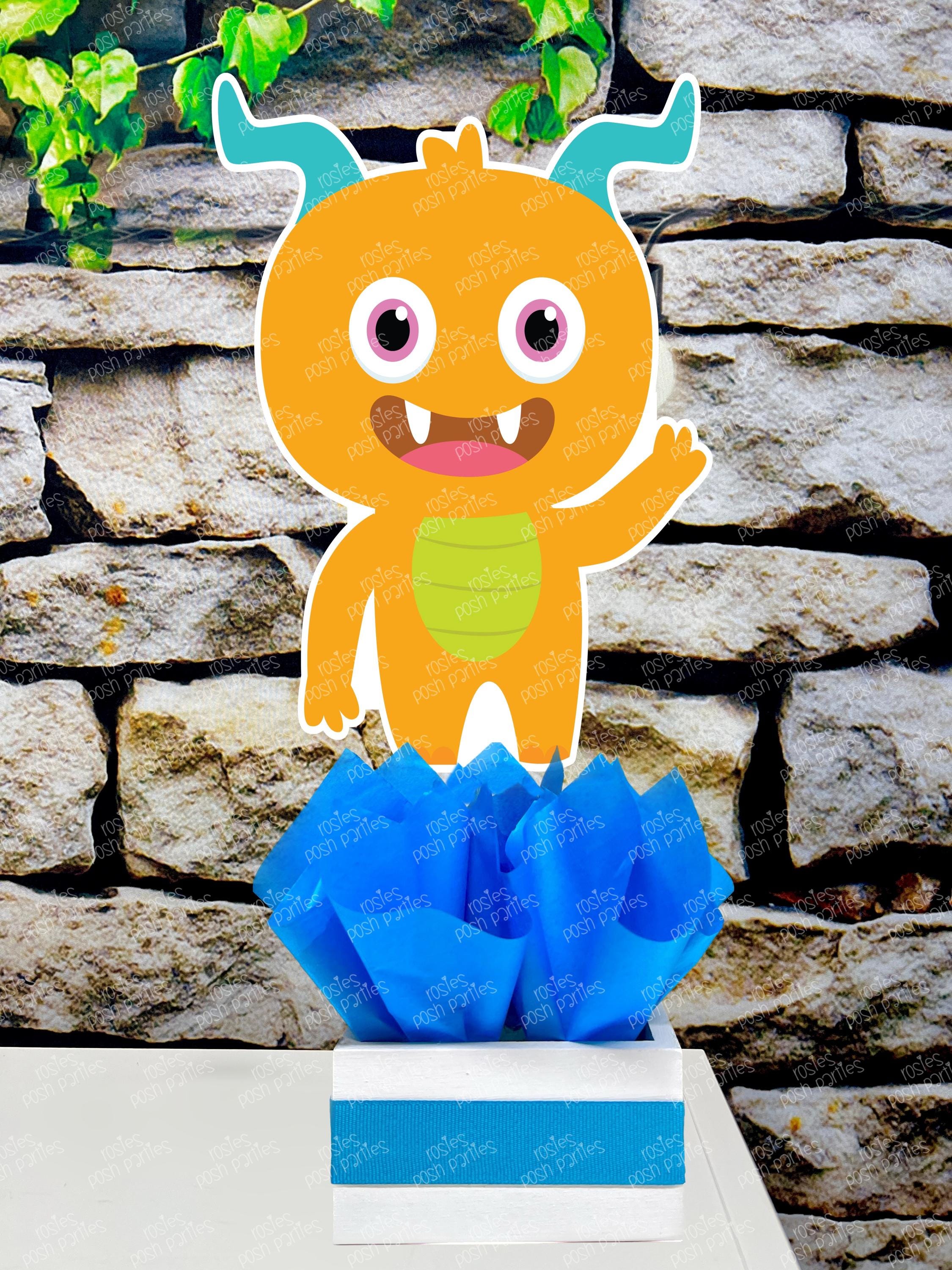 Monster Birthday Centerpieces Little Monsters Cute Birthday Party Wood ...