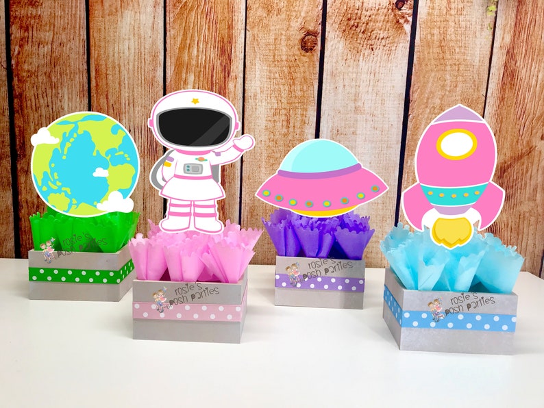 Outer Space Blast off Centerpiece Decoration Rocket Ship Outer - Etsy