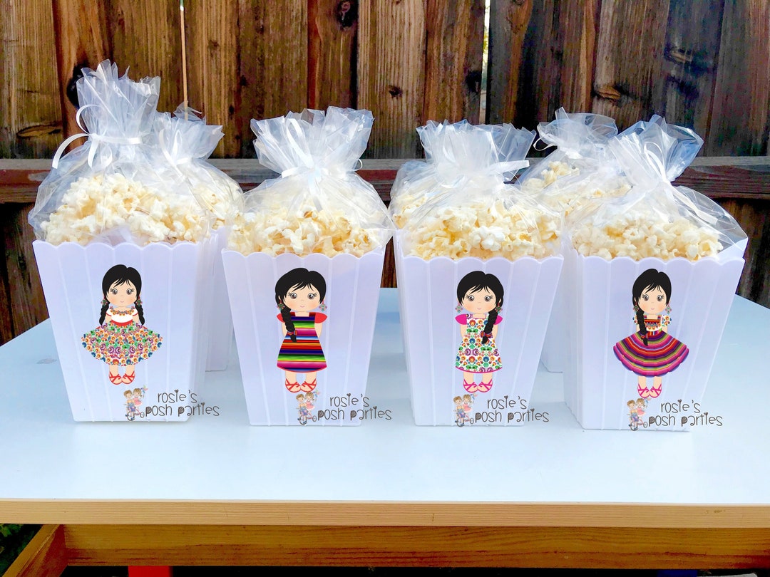 Mexican Fiesta Favor Fiesta Mexicana Party Favor Popcorn Bin Baby ...