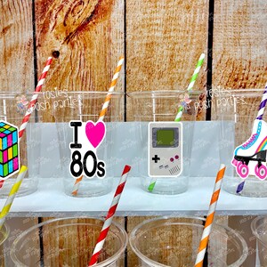 I Love the 80s Birthday Theme | 80s Theme Party Favor | 80s Theme Favors | 80s Party Cup Favor ...