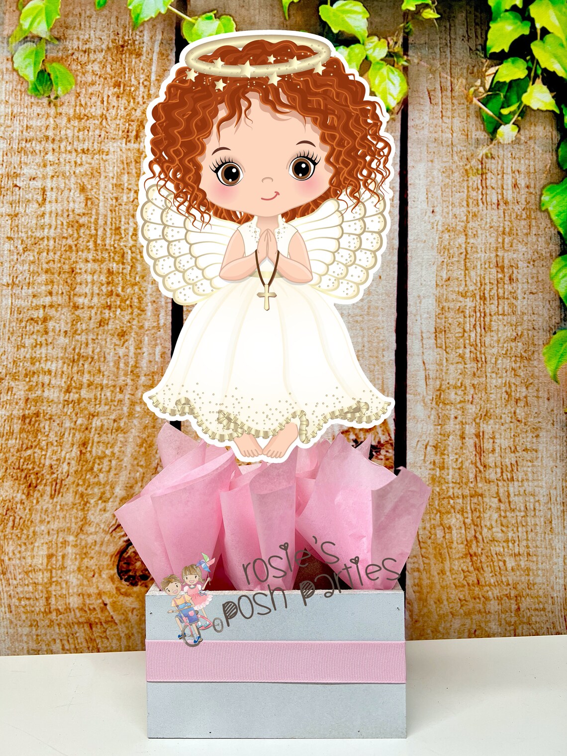 Christening Baptism Centerpieces Baptism Angel Theme | Etsy