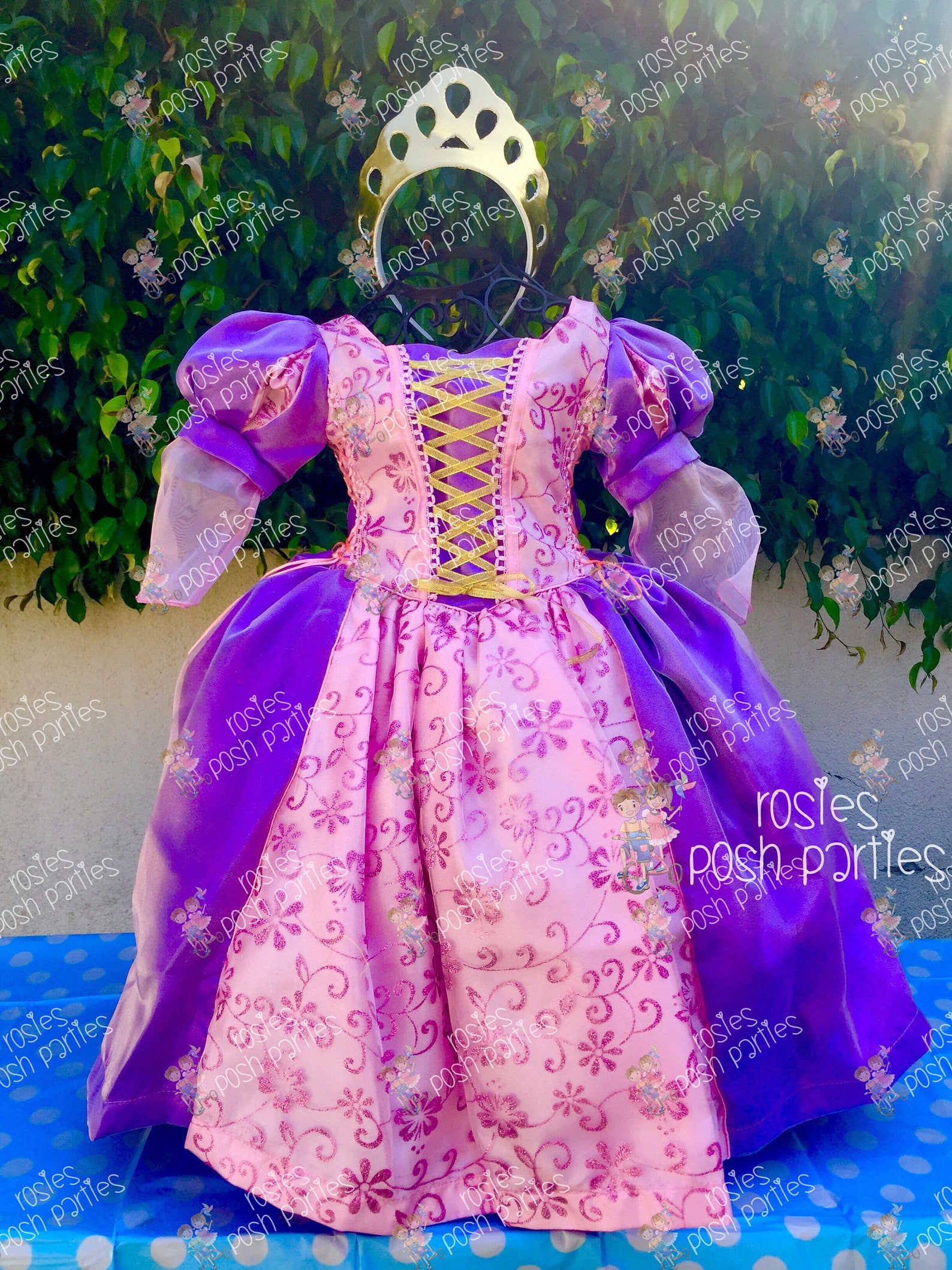 Tangled Rapunzel Dress for Birthday Costume or Photo Shoot - Etsy