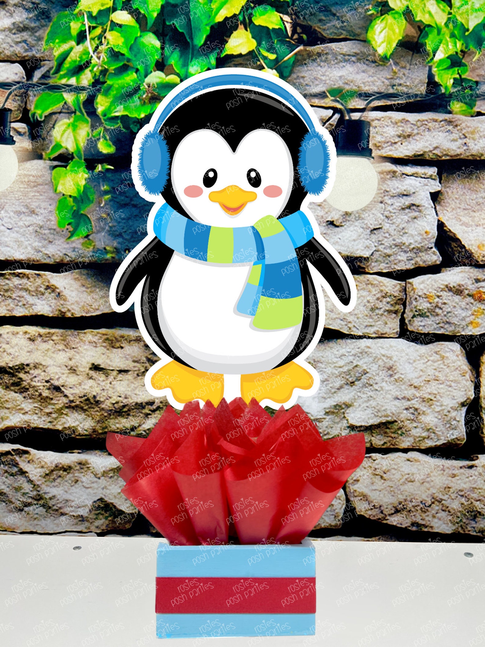Penguin Birthday Theme | Winter Wonderland Centerpieces | Penguin Theme ...