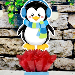 Penguin Birthday Theme | Winter Wonderland Centerpieces | Penguin Theme ...