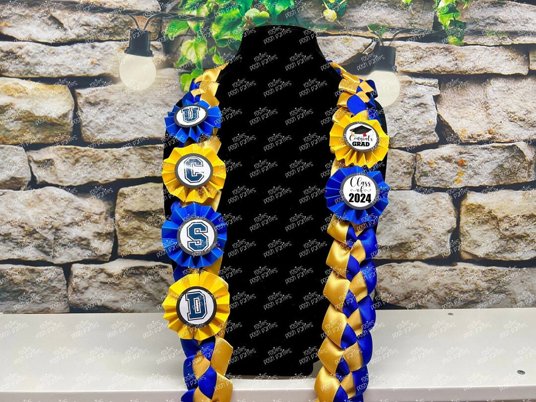 Graduation Lei | Promotion Gift Lei | Senior Night Gift Lei | Braided ...