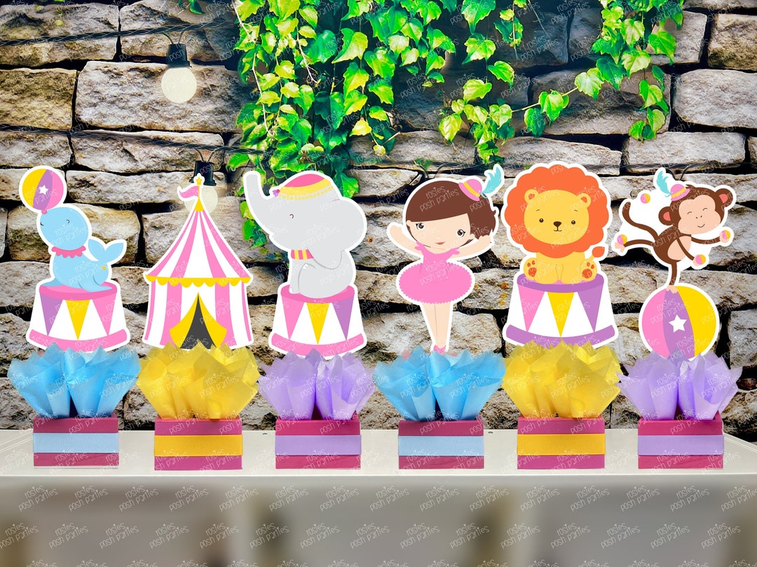 Pink Carnival Theme | Girl Circus Party | Pink Carnival Centerpiece ...