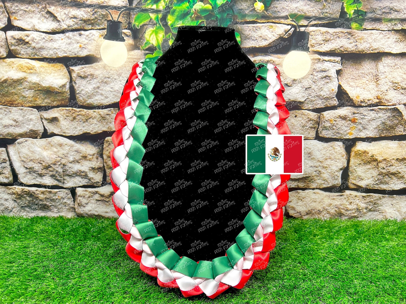 Graduation Lei | Mexico Flag Lei | Senior Night Gift Lei | Braided ...