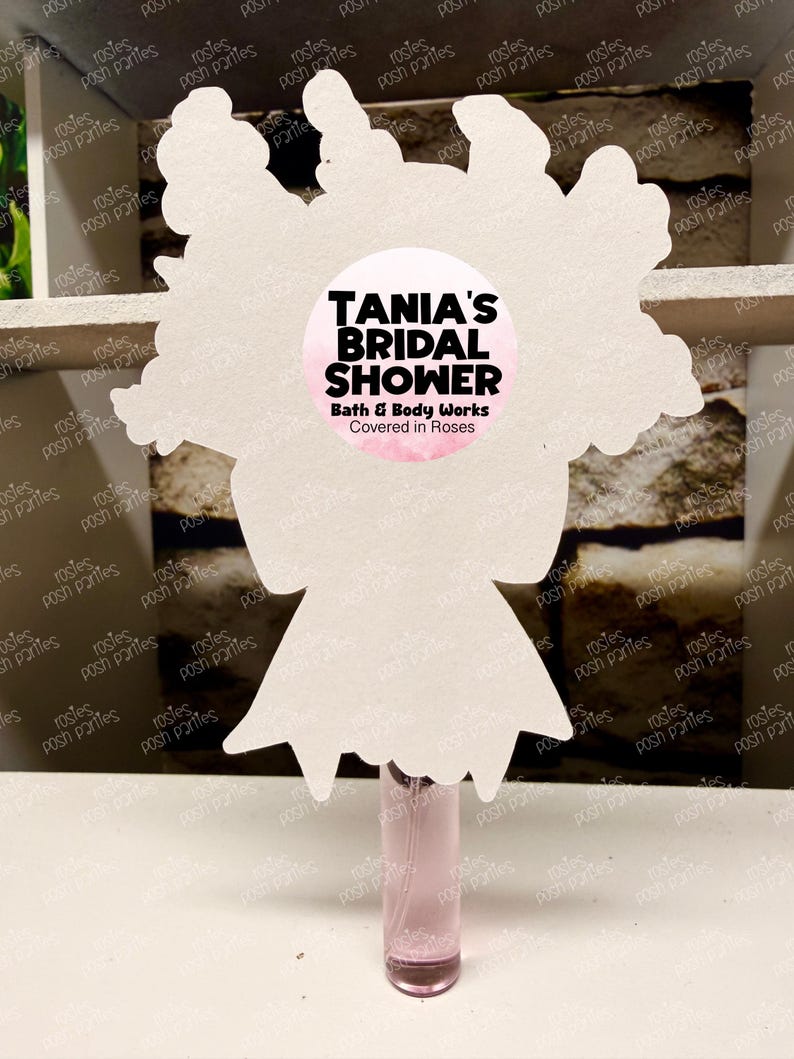 Personalized Bridal Shower Perfume Favors | Baby in Bloom | Mini Body ...