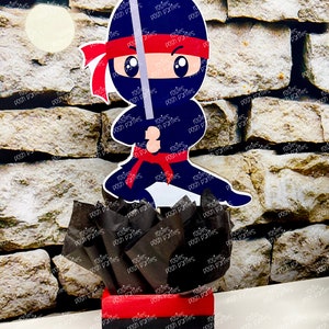 Ninja Birthday Theme Ninja Karate Party Centerpiece Decoration Ninja ...
