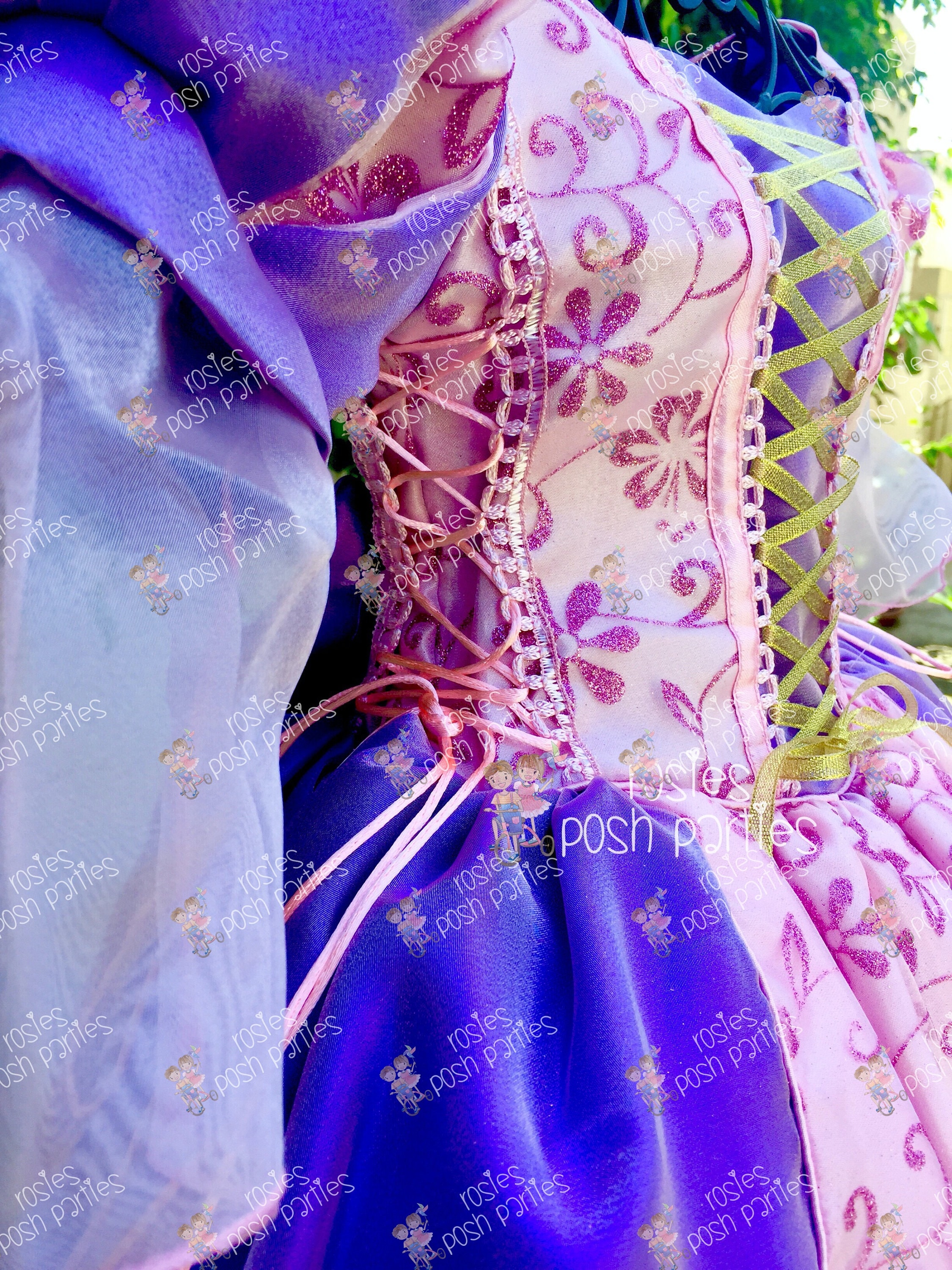 Tangled Rapunzel Dress for Birthday Costume or Photo Shoot - Etsy