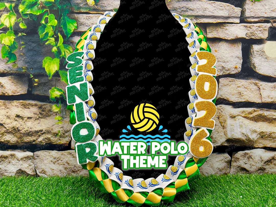 Water Polo Lei Sports Graduation | Promotion Gift Lei | Sports Senior ...
