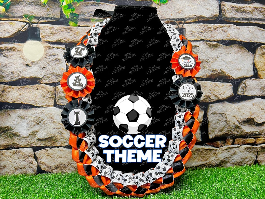 Soccer Sports Graduation Lei | Promotion Gift Lei | Sports Senior Night ...