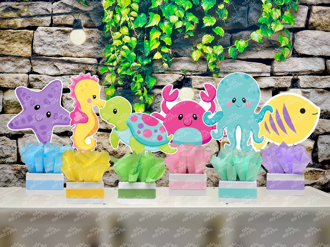 Mermaid Centerpieces, Under the Sea Theme Centerpiece, Mermaid Birthday ...