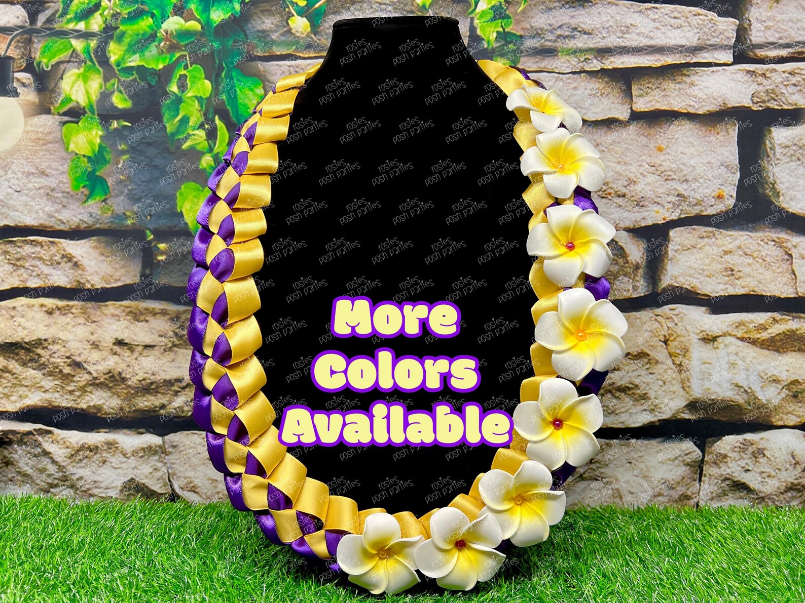 Plumeria Graduation Lei | Promotion Lei | Senior Night Gift Lei ...