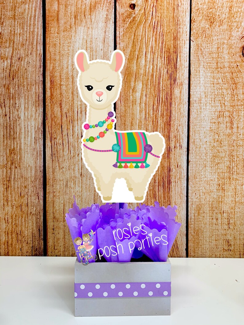 Llama Birthday Theme Centerpiece Decoration Llama Theme - Etsy