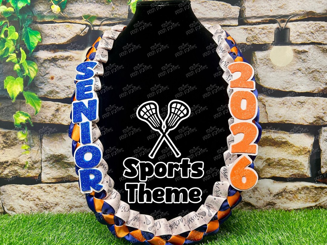 Lacrosse Lei Sports Graduation | Promotion Gift Lei | Sports Senior ...