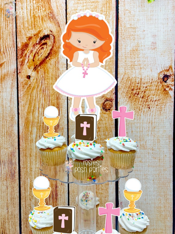 First Communion Theme | Red Hair Girl First Communion | First Holy ...