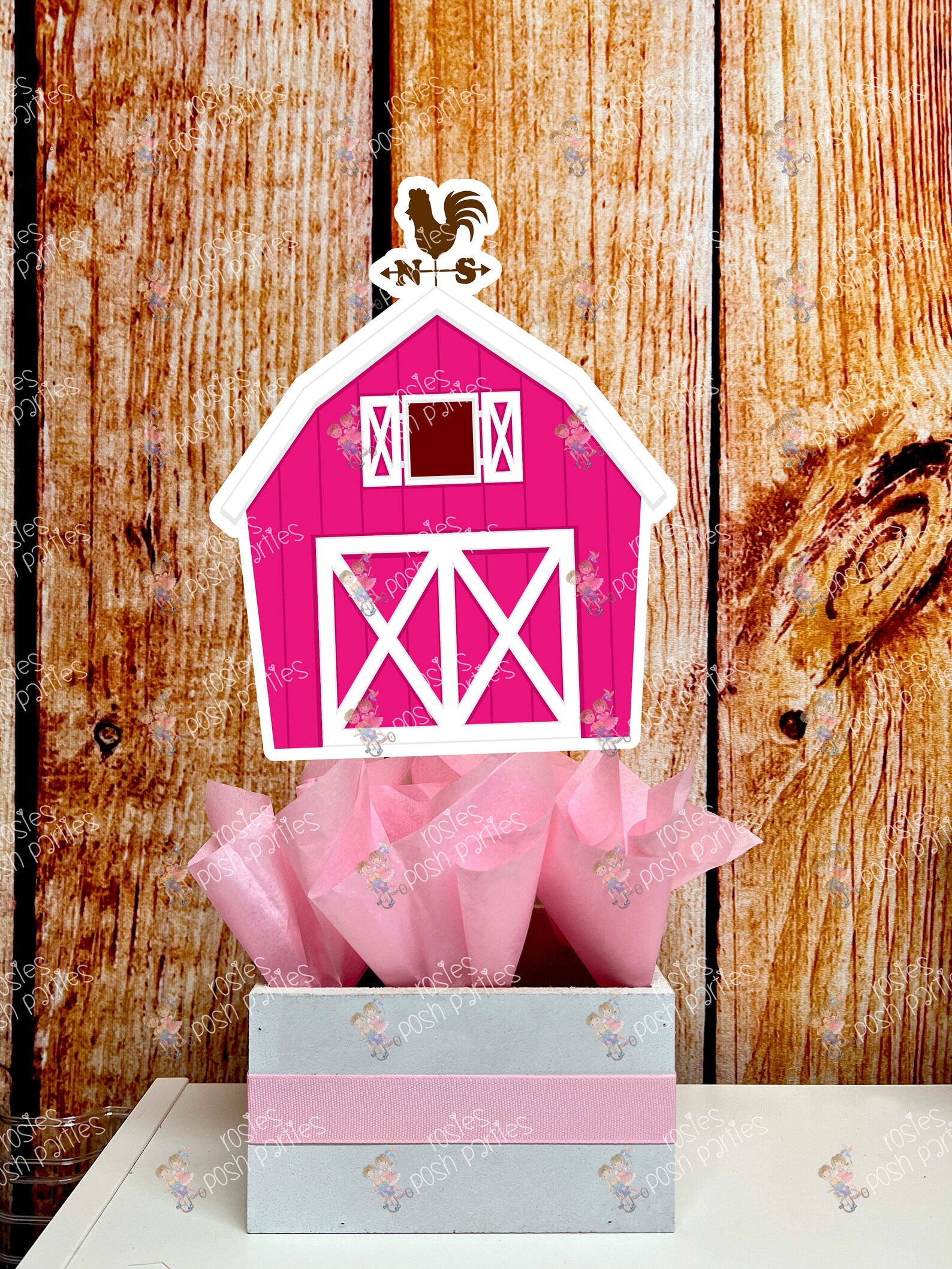 Pink Farm Theme | Girl Farm Birthday | Pink Farm Party | Farm ...