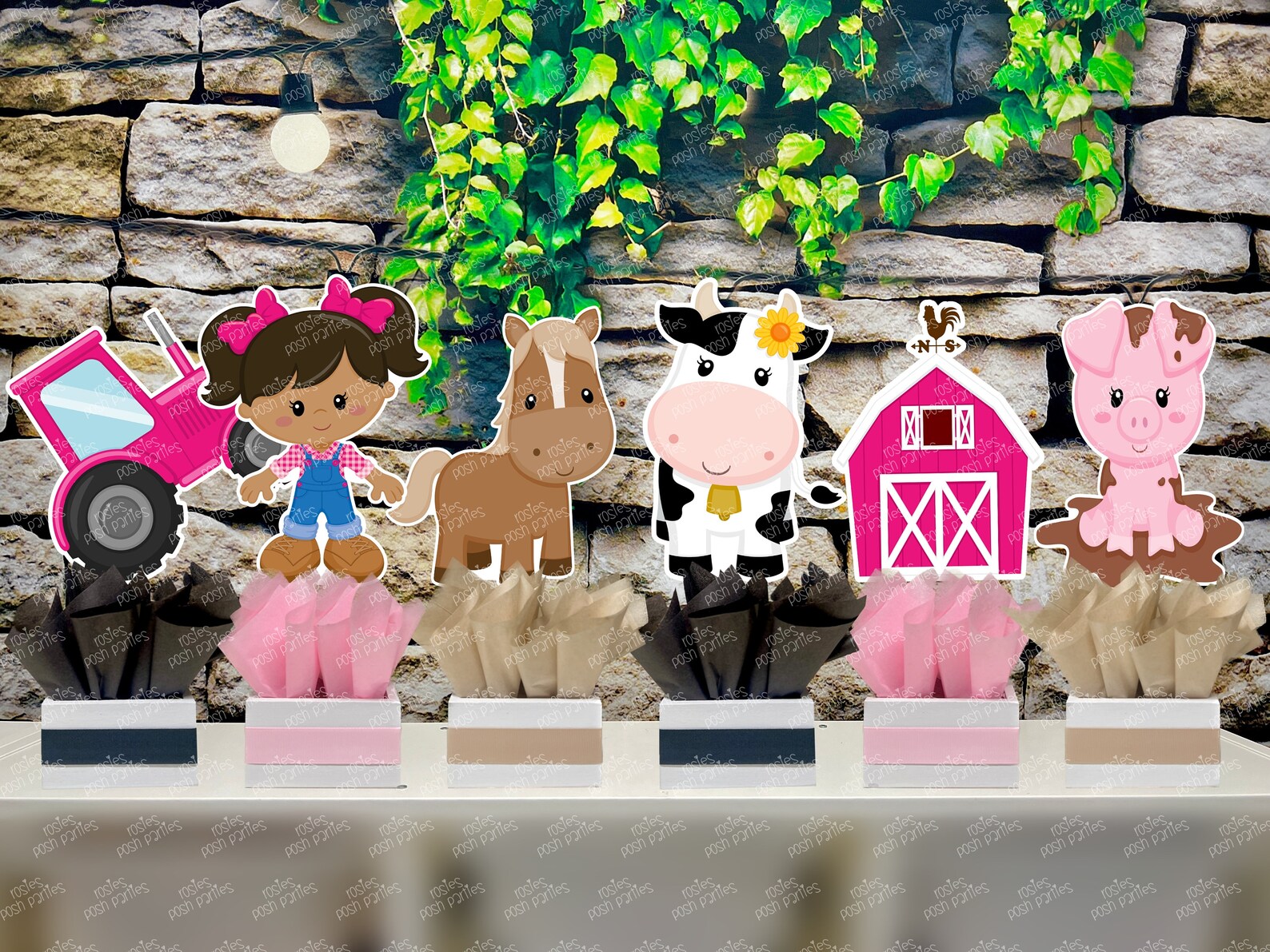 Pink Farm Theme | Girl Farm Birthday | Pink Farm Party | Farm ...
