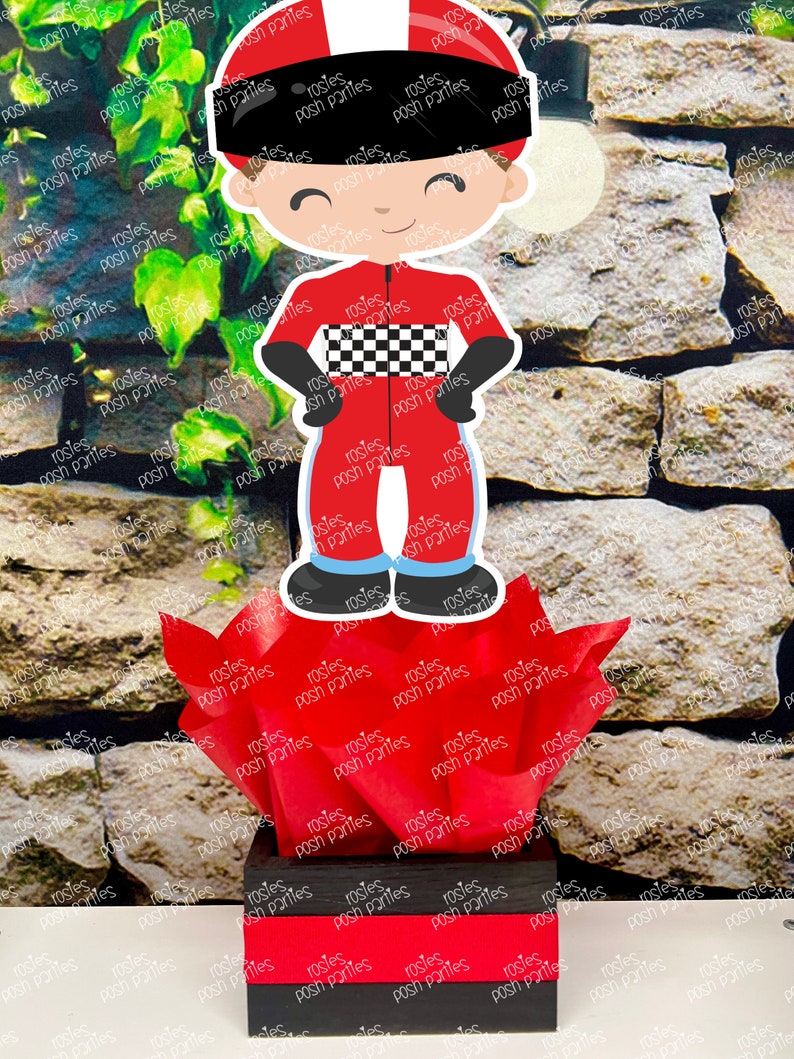 Race Car Theme Boy Race Car Baby Shower Centerpiece - Etsy