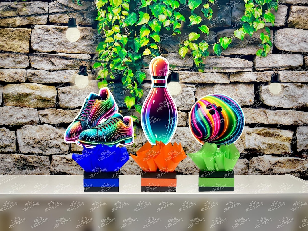 Cosmic Neon Bowling | Cosmic Theme Birthday | Night Bowling Decoration ...