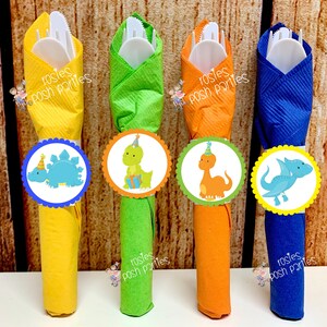 Dinosaur Birthday Party Theme | Dinosaur Theme Utensil Favor | Dinosaur ...